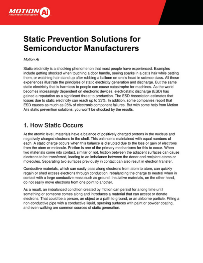 Static Prevention White Paper - Motion Ai